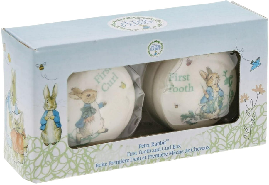 Beatrix Potter Peter Rabbit Tooth & Curl Keepsake Box Set ‎5 x 5 x 3.2 ...